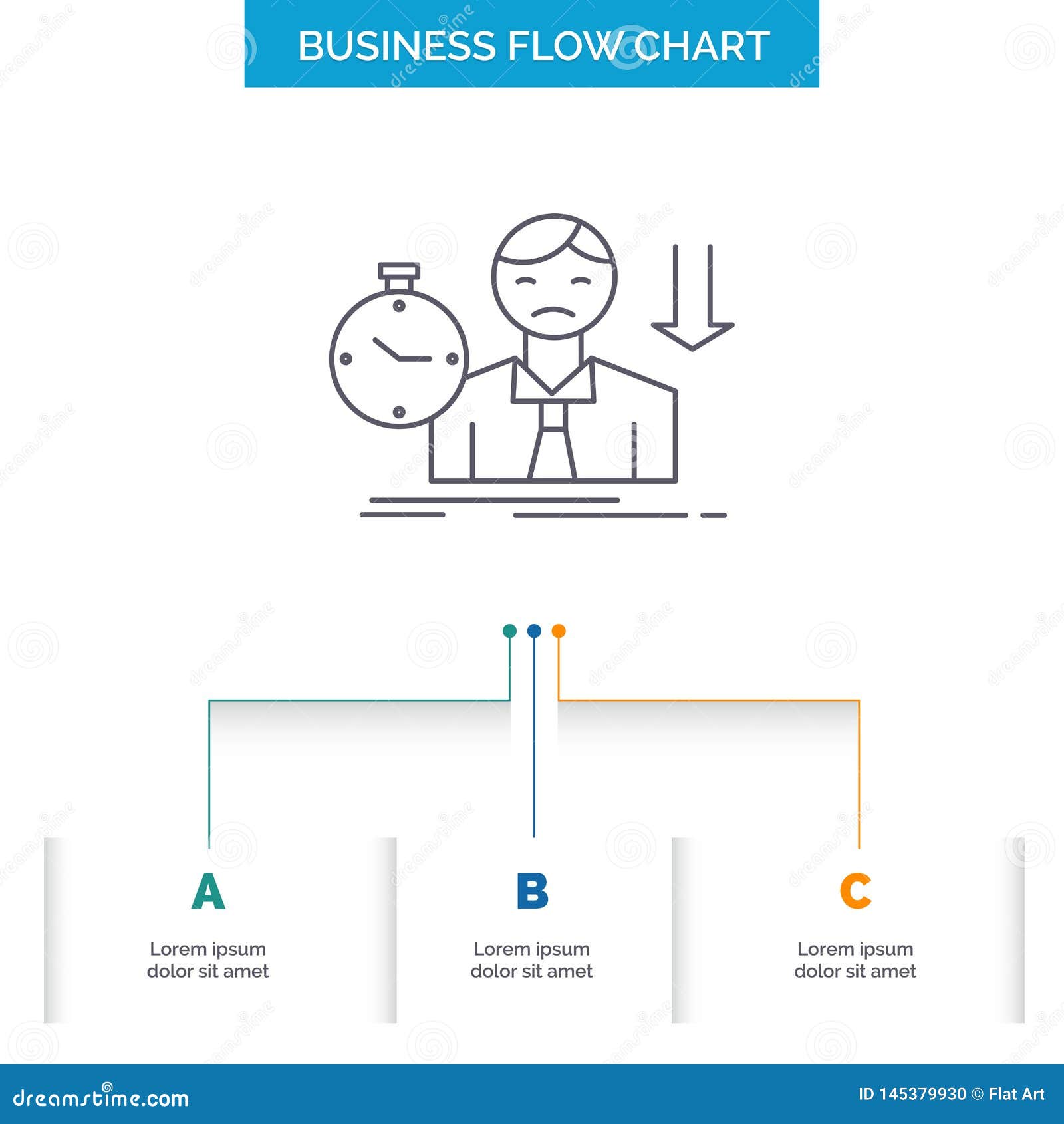 Failure, Fail, Sad, Depression, Time Business Flow Chart Design with 3 ...