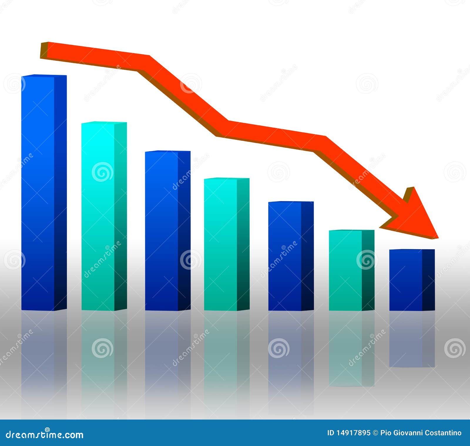 stock image. Image of blue, diagram, market, failure - 14917895