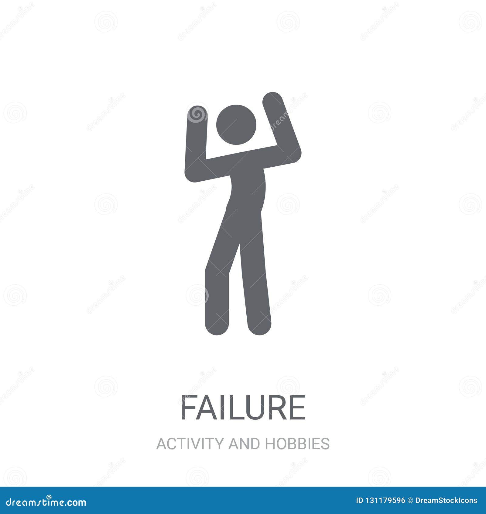 Failure Icon. Trendy Failure Logo Concept on White Background Fr Stock ...