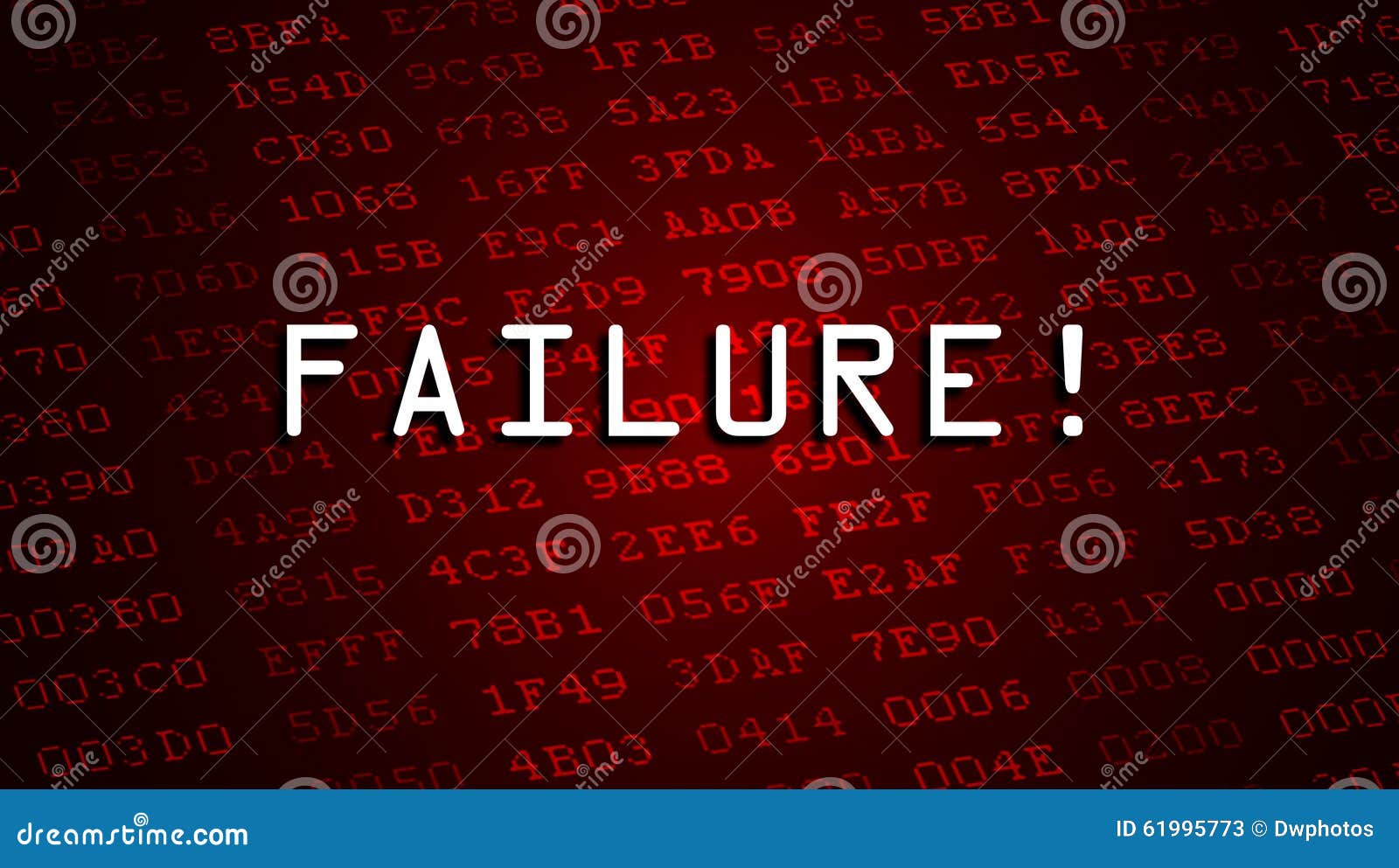 Failure Message stock illustration. Illustration of encrypted - 61995773