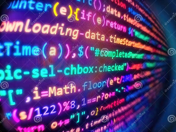 Failure in the Program, Blue Screen, Programming. Screen of Web ...