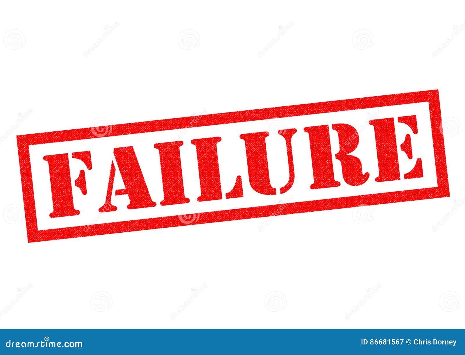FAILURE stock illustration. Illustration of rejected - 86681567