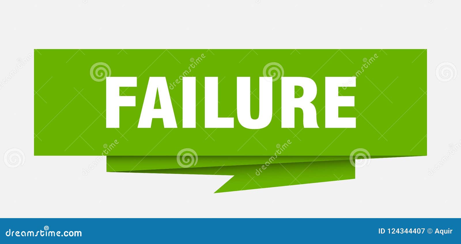Failure stock vector. Illustration of sign, sticker - 124344407