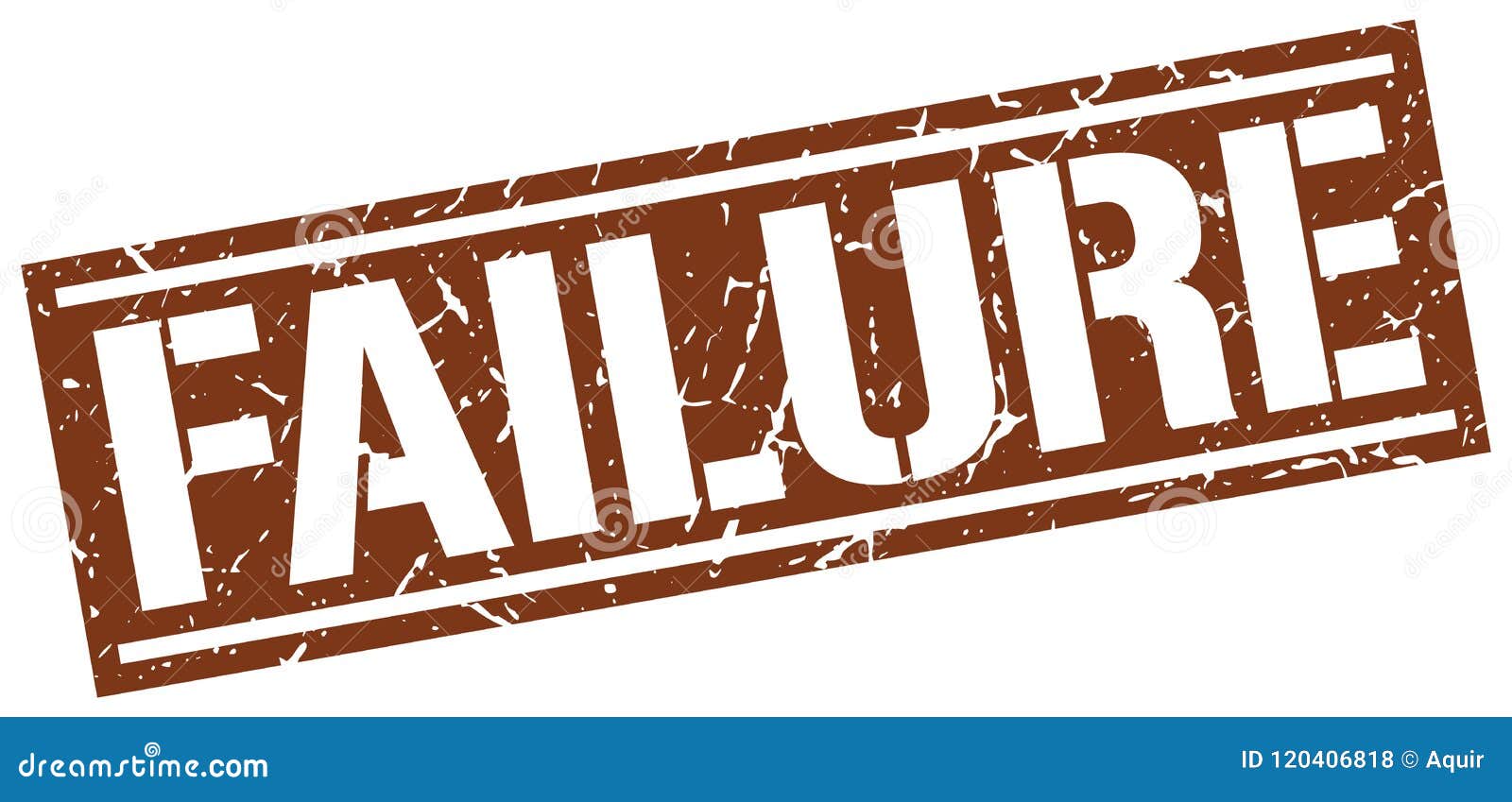 Failure stamp stock vector. Illustration of square, seal - 120406818