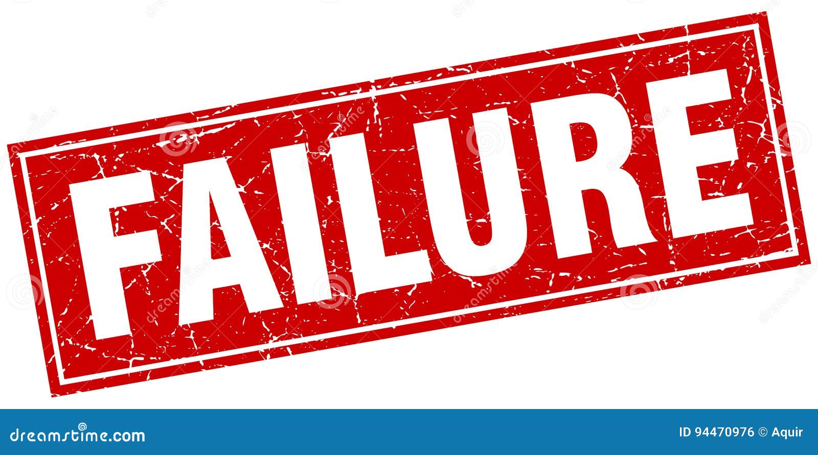 Failure square stamp stock vector. Illustration of failure - 94470976
