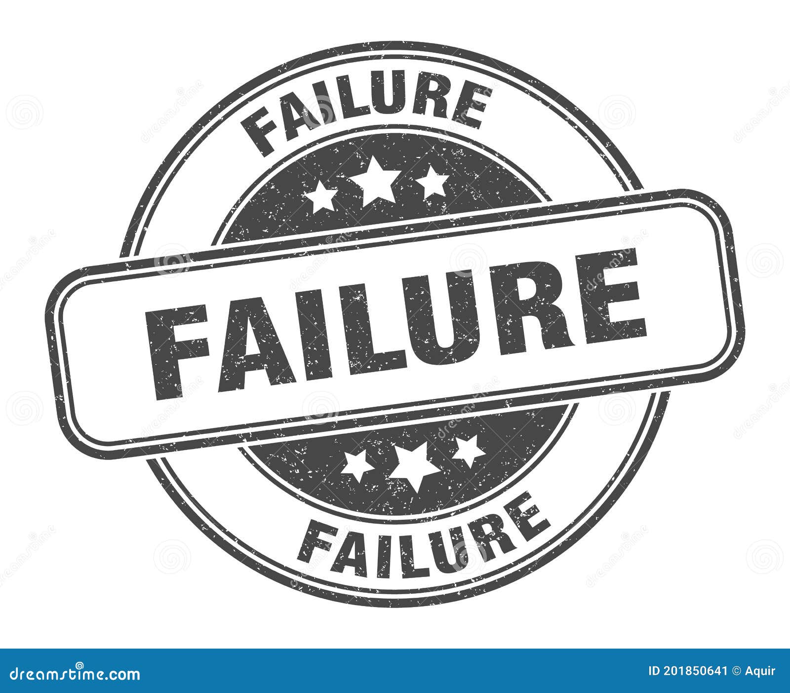 Failure Stamp. Failure Round Grunge Sign Stock Vector - Illustration of ...