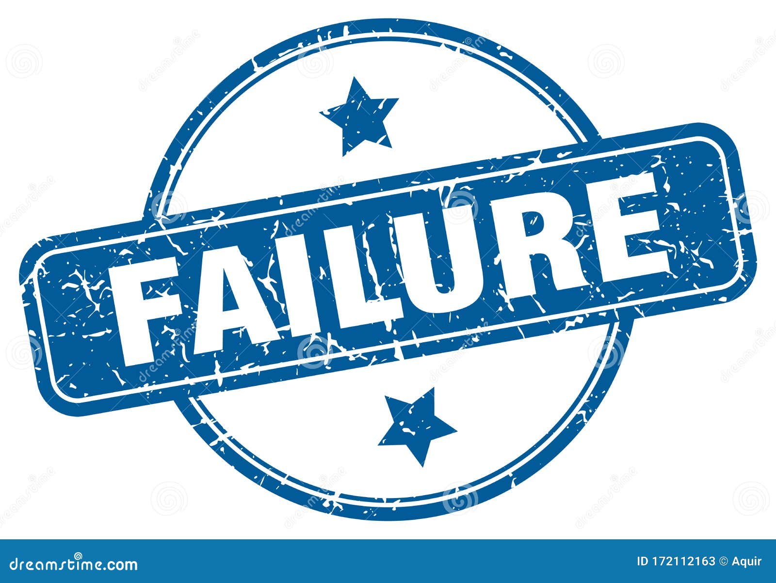 Failure Stamp. Failure Round Grunge Sign Stock Vector - Illustration of ...