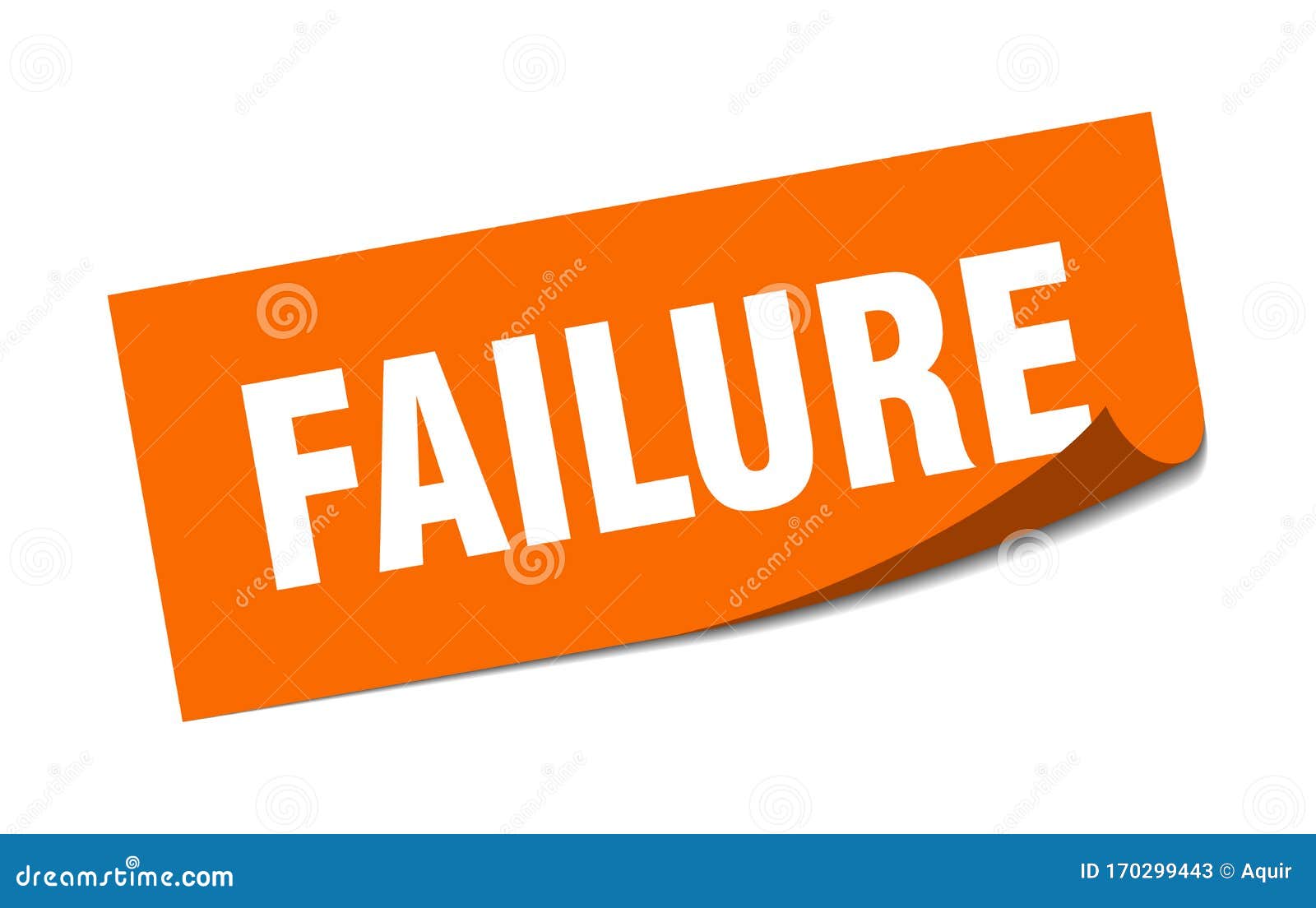 Failure Sticker. Failure Square Sign Stock Vector - Illustration of ...