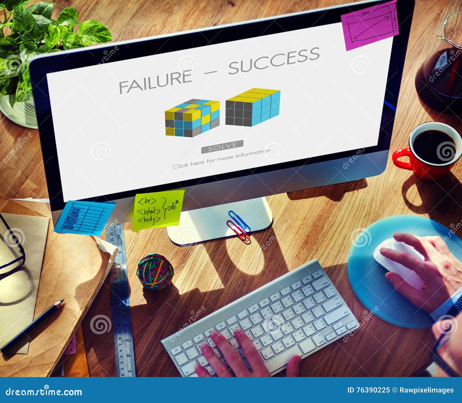 Failure Success Achievement Excellence Failing Concept Stock Image ...