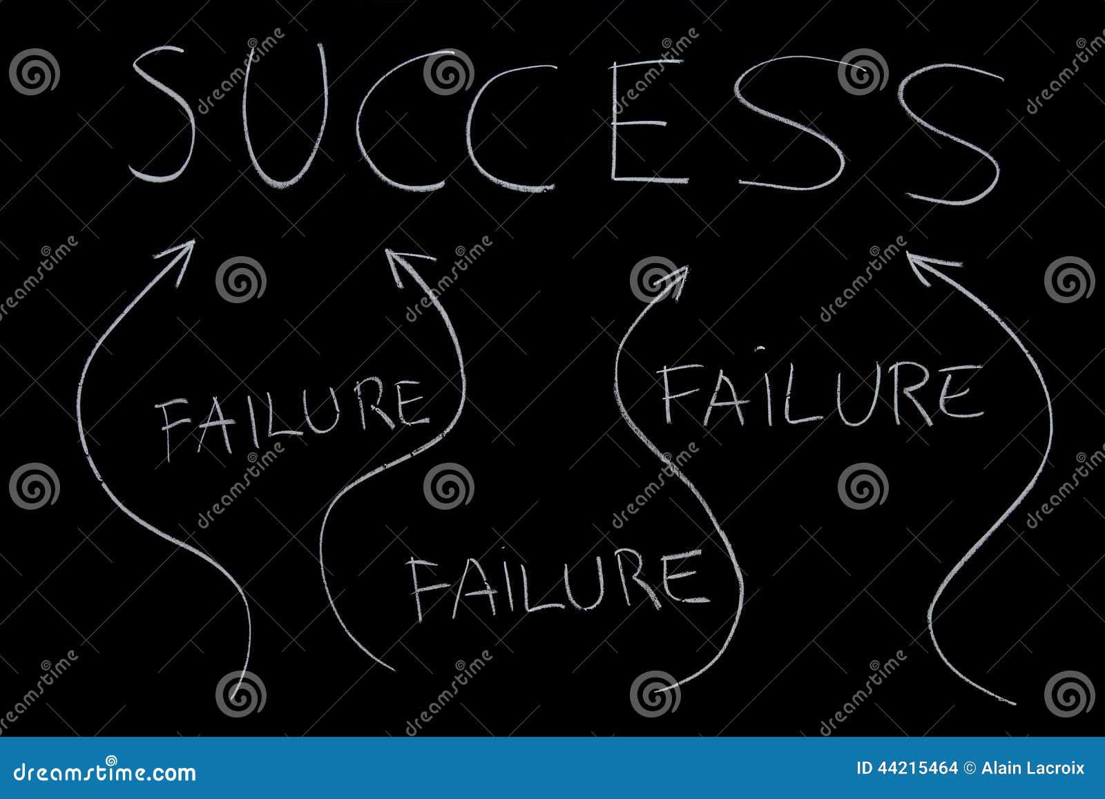 Failure and success stock illustration. Illustration of accomplish ...