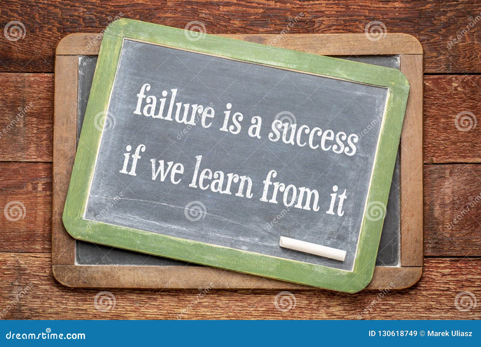 Failure is a Success If we Learn from it Stock Image - Image of sign ...