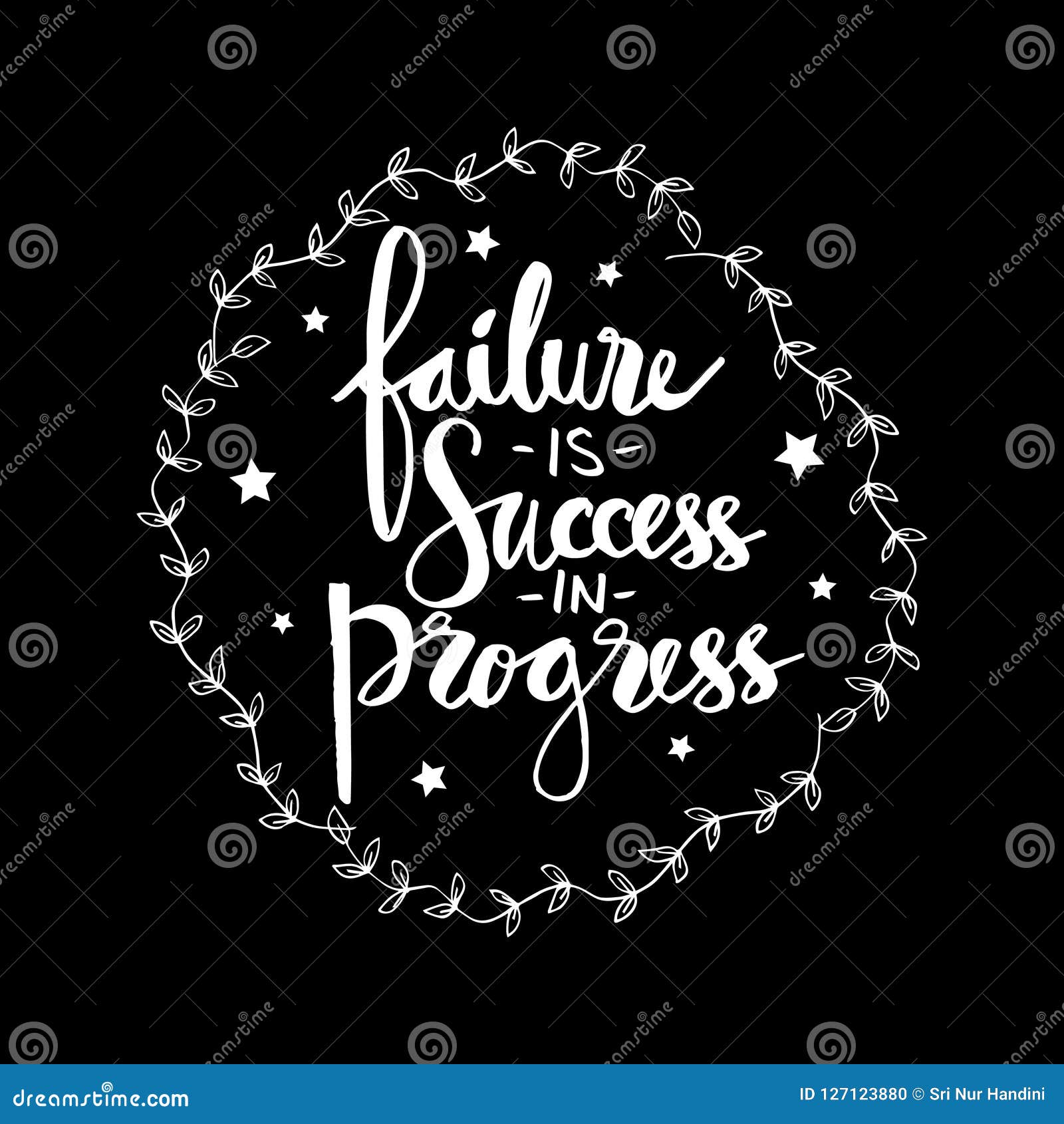 Failure is Success the Progress. Stock Vector - Illustration of ...