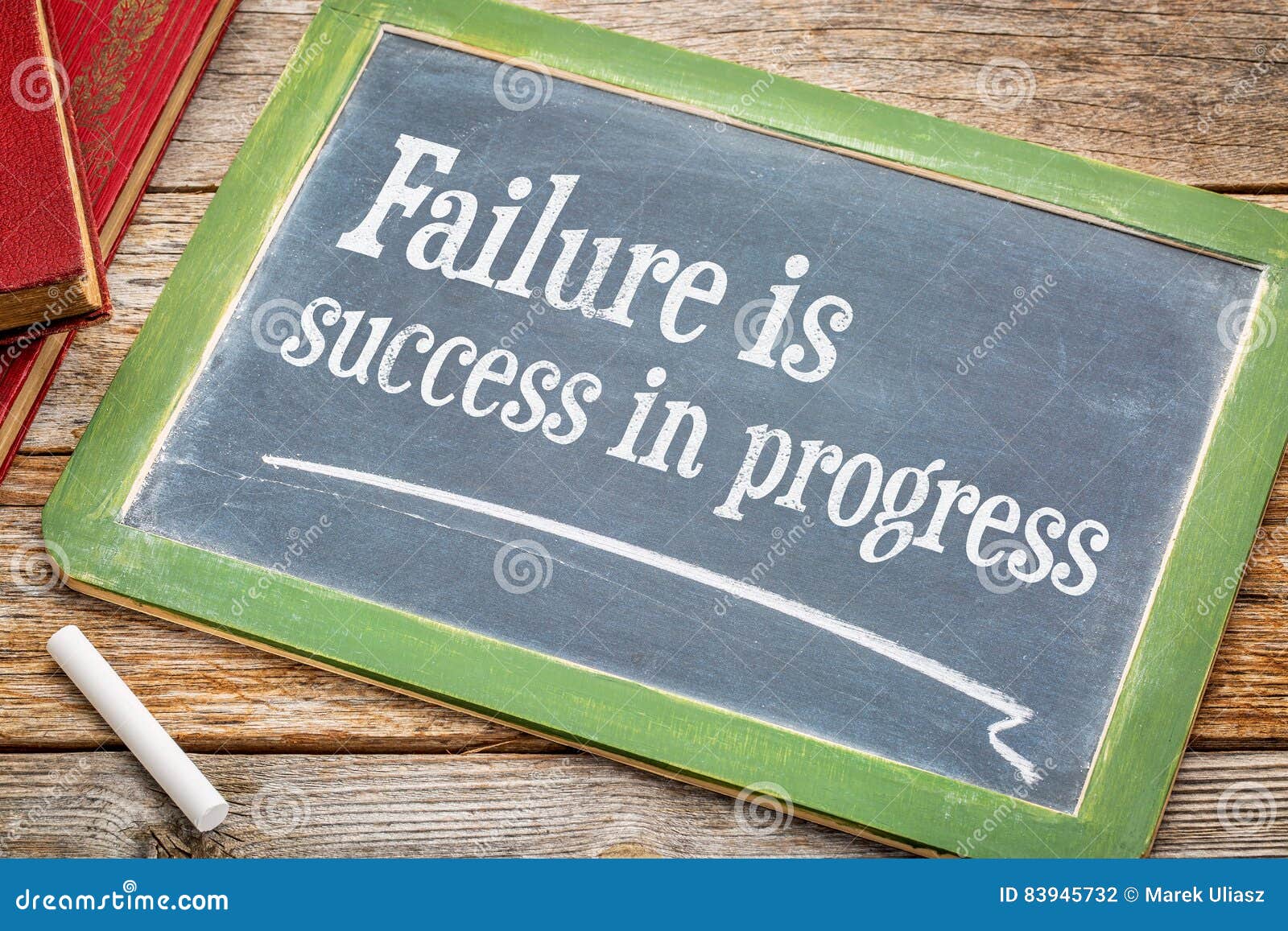 Failure is Success in Progress Stock Photo - Image of reminder, success ...