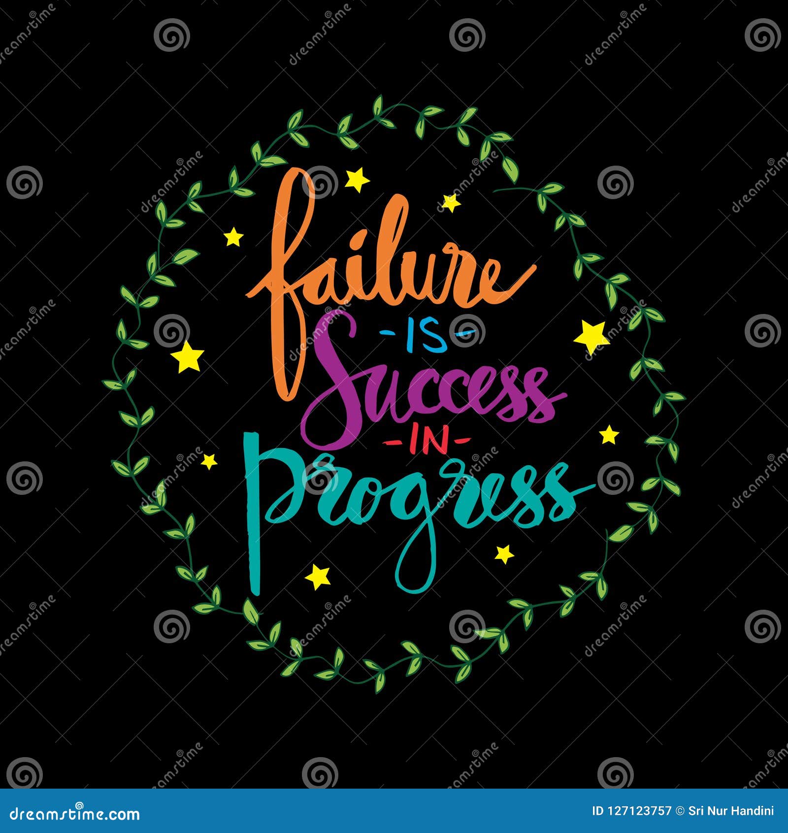 Failure is Success the Progress. Stock Illustration - Illustration of ...