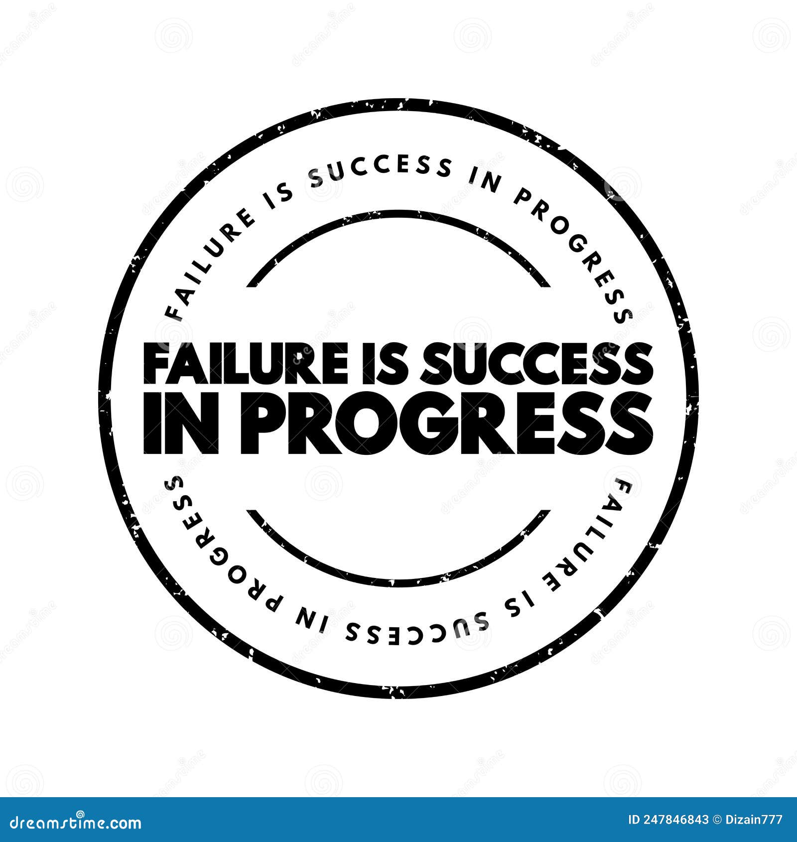 Failure is Success in Progress Text Stamp, Concept Background Stock ...