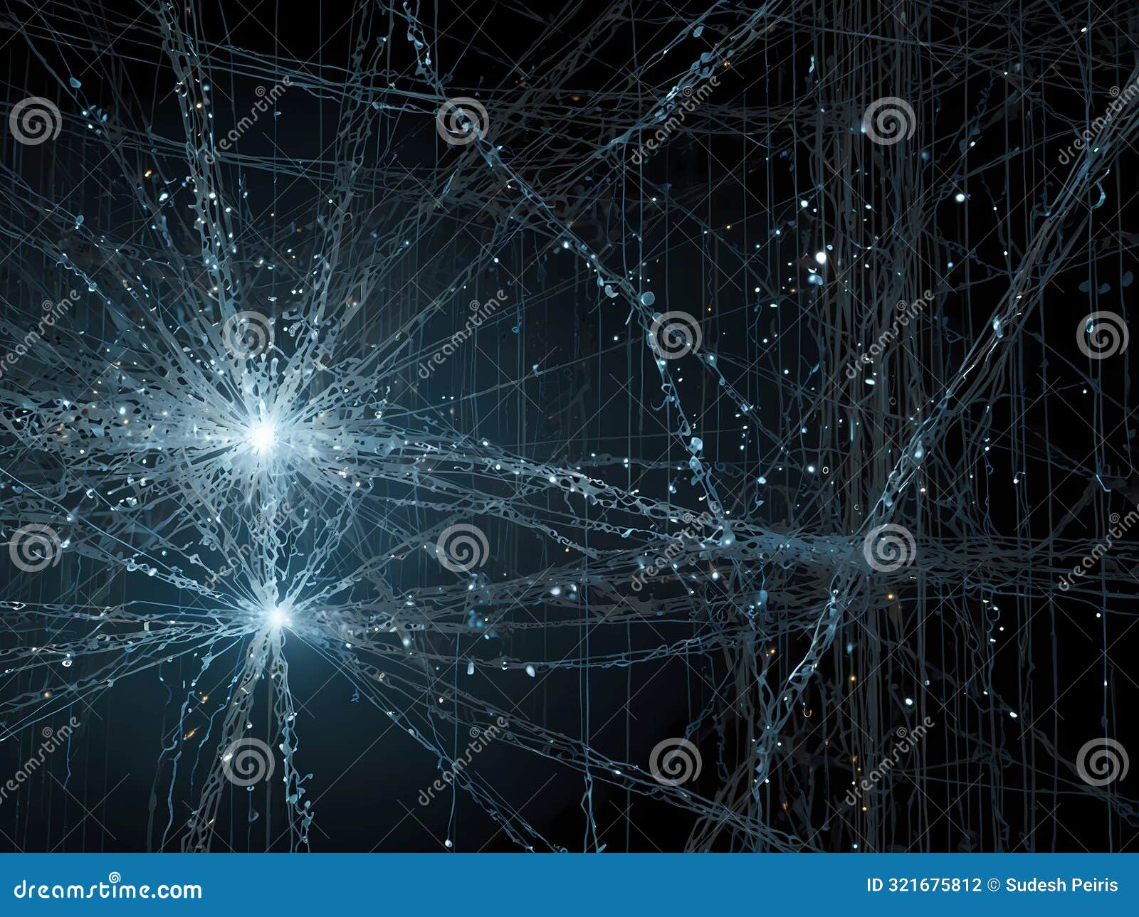 Failure Of A Technologically Advanced Network, With Data Streams ...