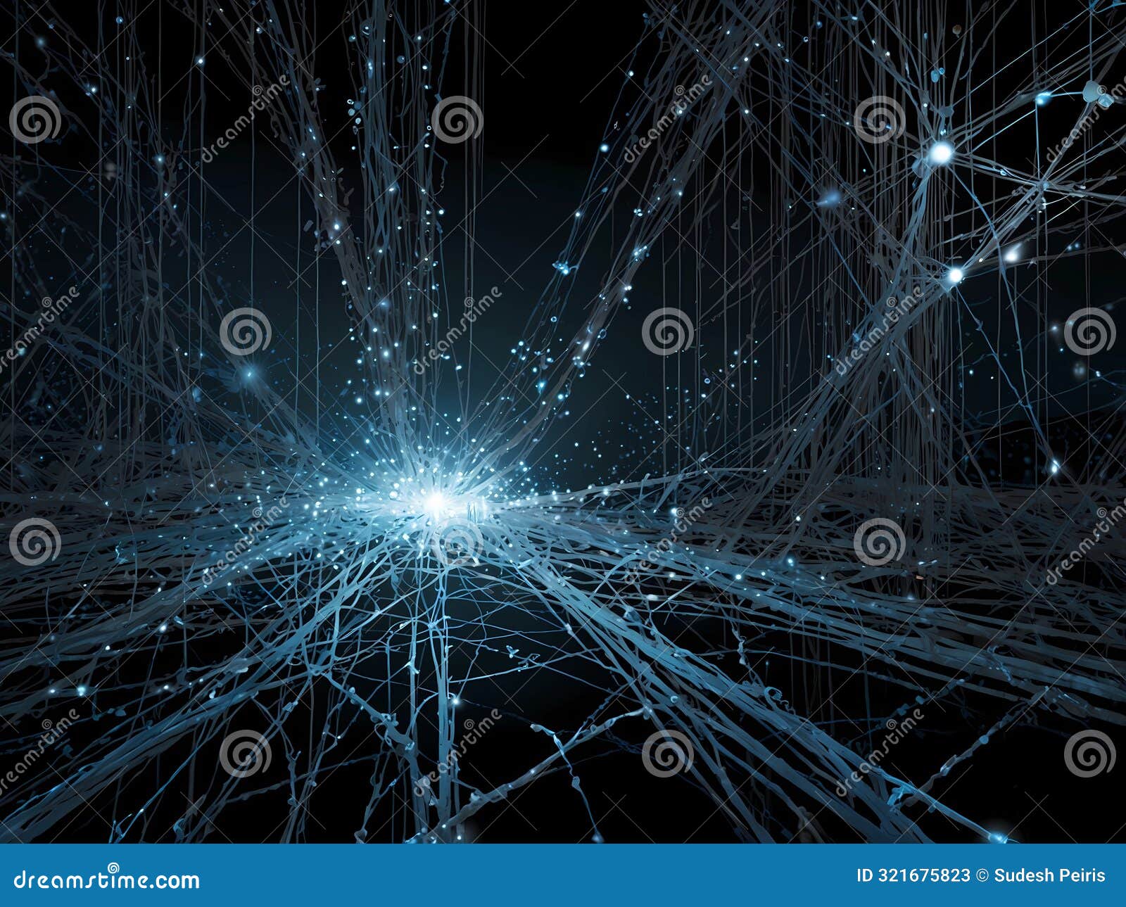 Failure Of A Technologically Advanced Network, With Data Streams ...