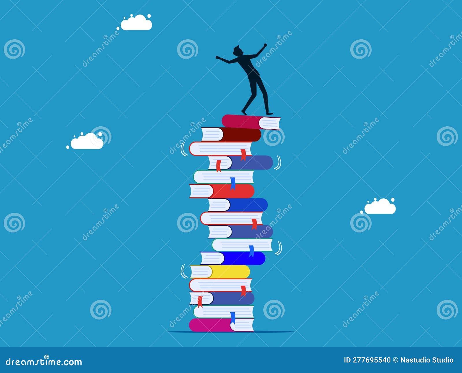 Learn From Failure Blue Gradient Concept Icon Vector Illustration ...