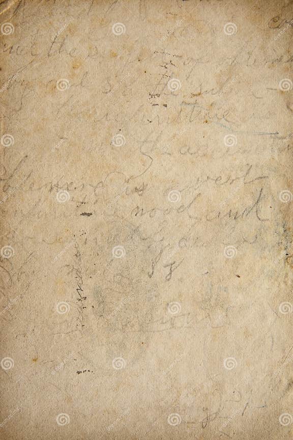 Faint Handwriting on Old Paper Stock Image - Image of letters, grunge ...