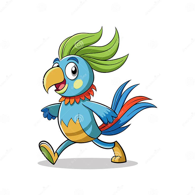 Faint Parrot Creating Ghost Glass Art Stock Vector - Illustration of ...