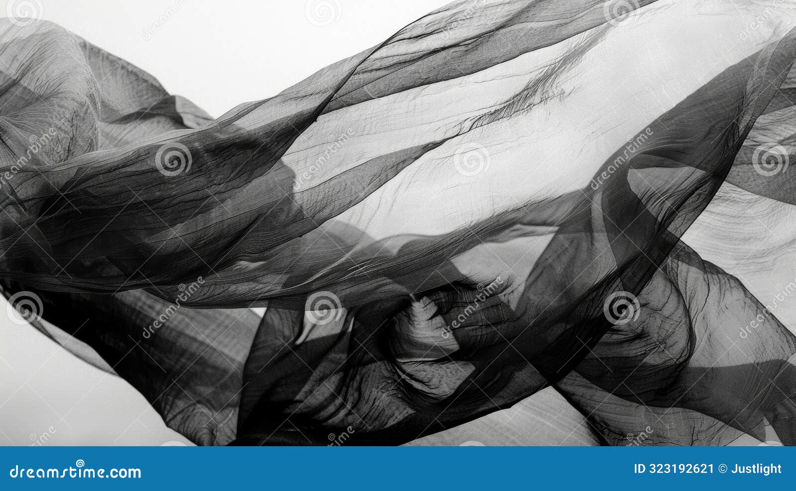 The Faint Sound of Fabric Rustling As it is Continuously Blasted by Air ...