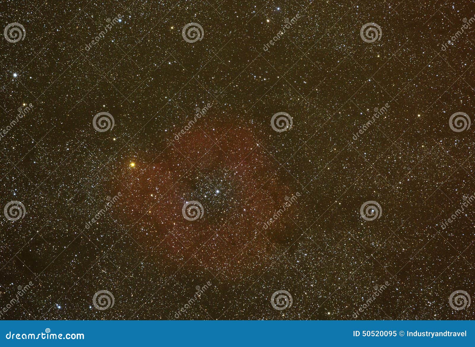 Faint View of IC1396 in Cepheus Stock Image - Image of starscape ...