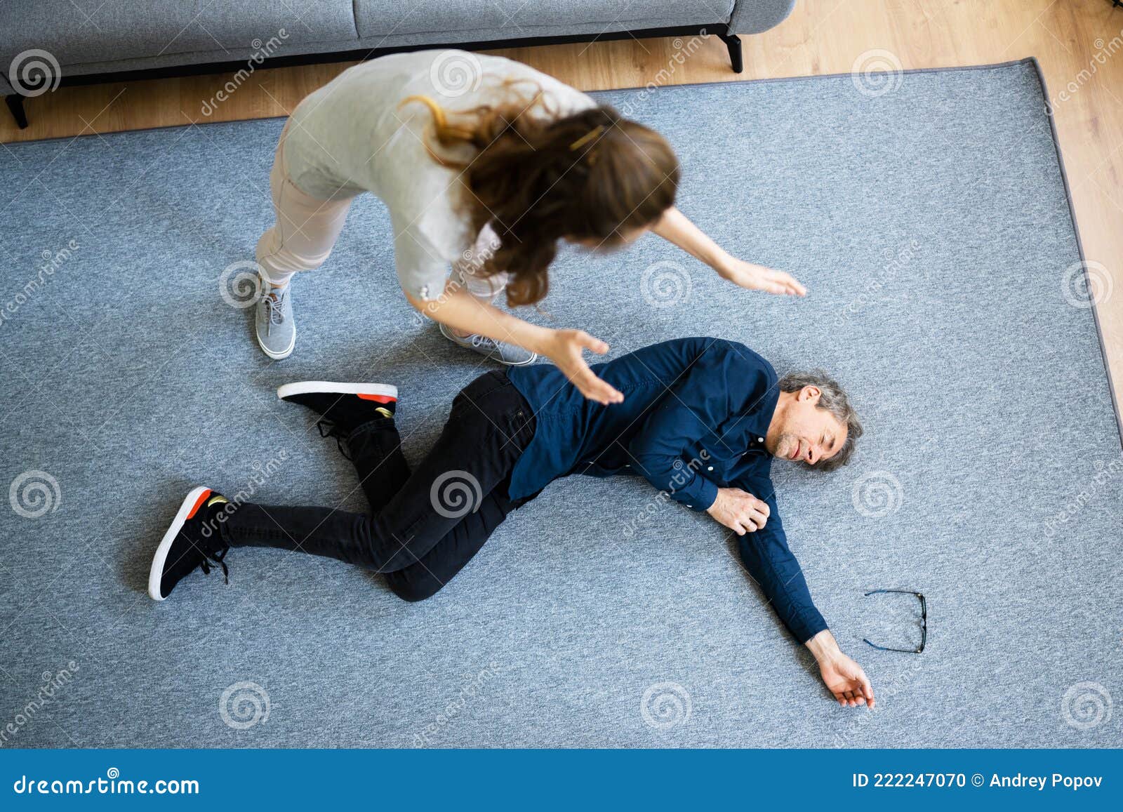 Fainted Elderly Old Man stock photo. Image of caregiver - 222247070