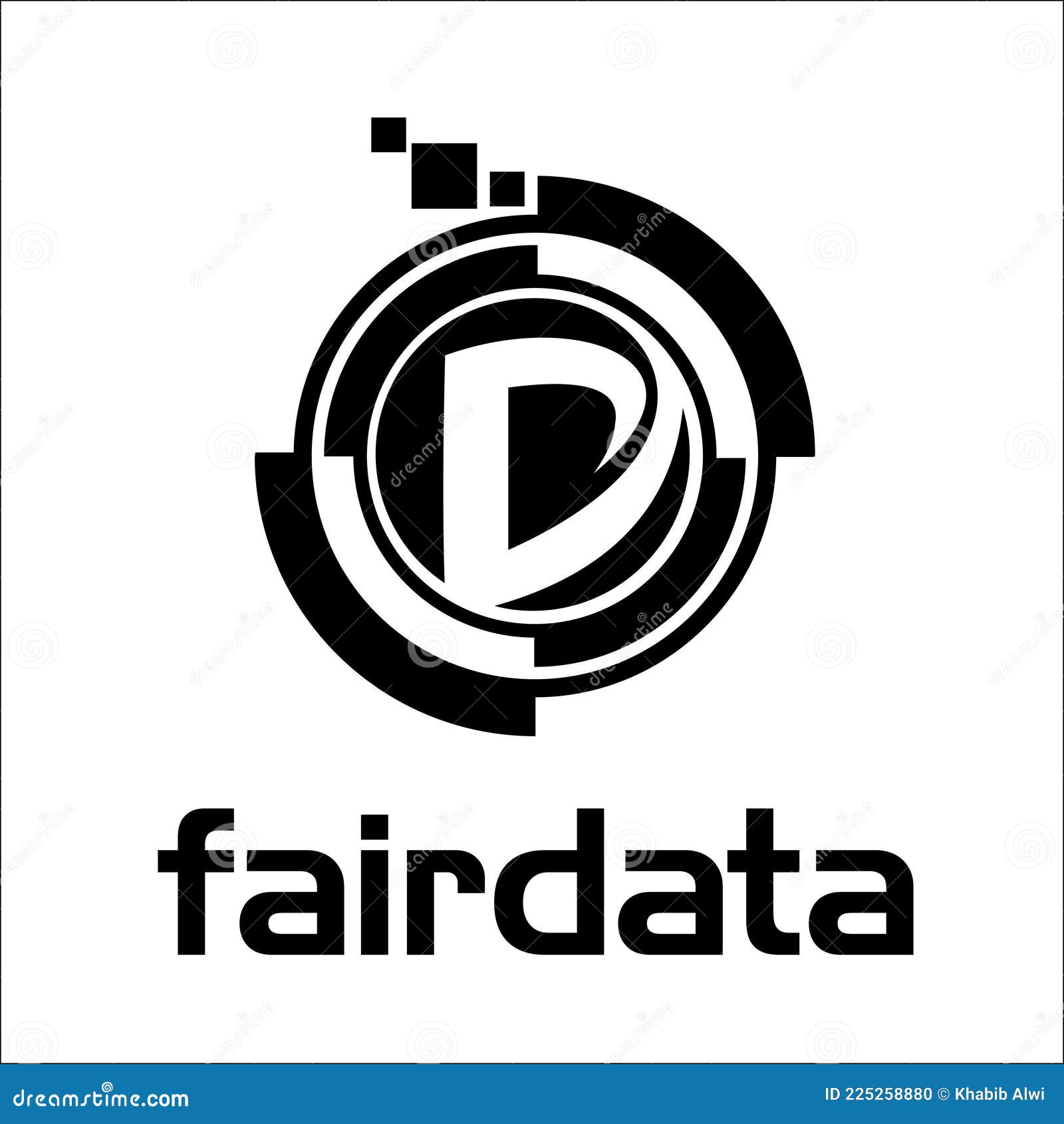 Fair data exclusive logo stock vector. Illustration of company - 225258880