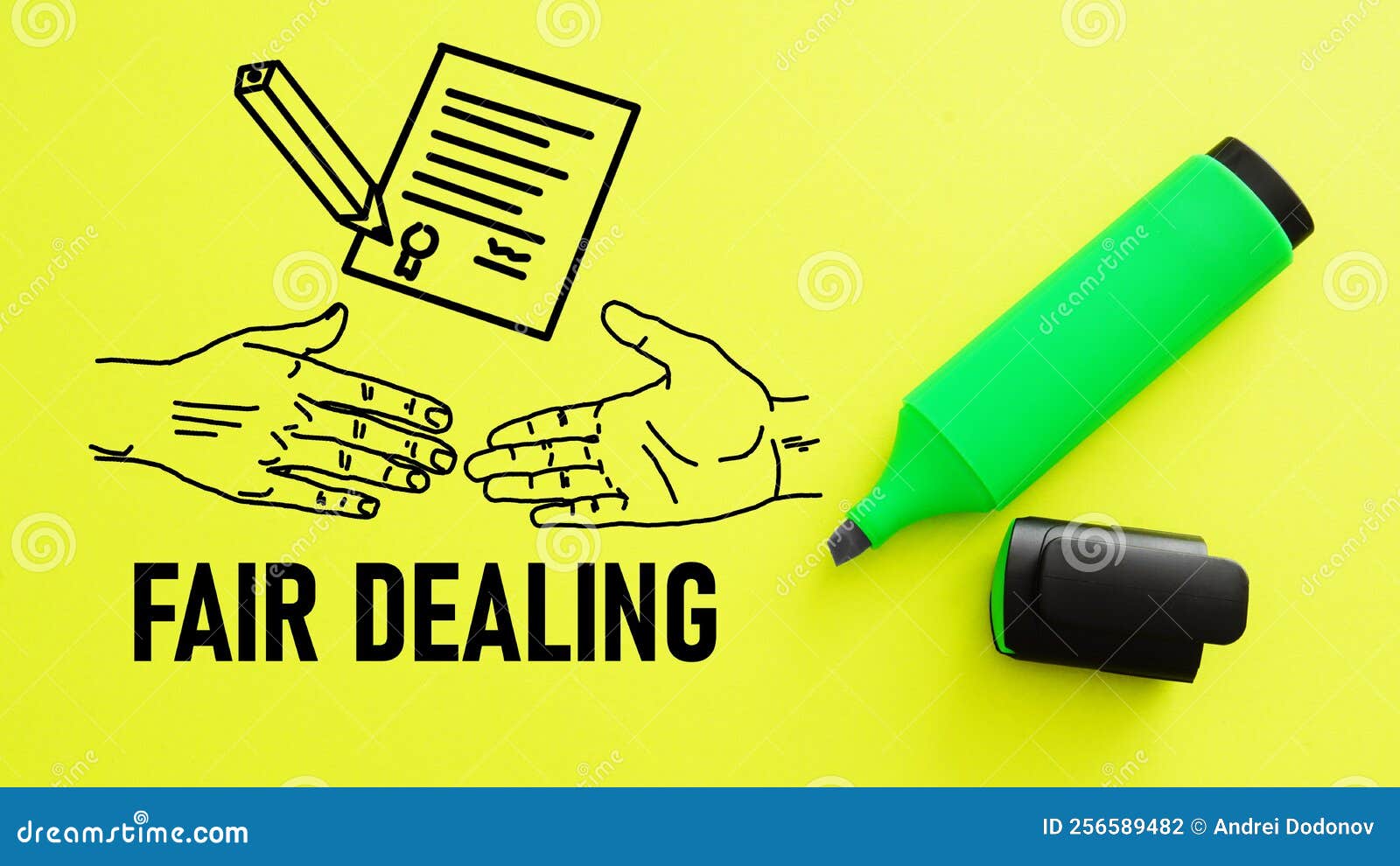 Fair Dealing is Shown Using the Text Stock Photo - Image of ...