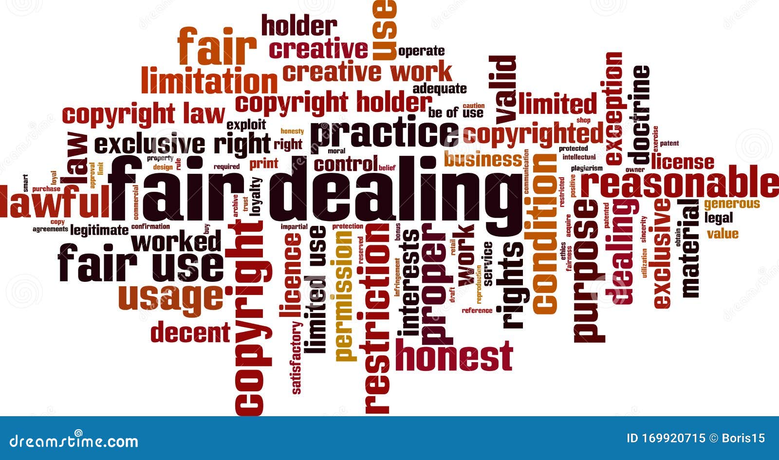 Fair dealing word cloud stock vector. Illustration of practice - 169920715