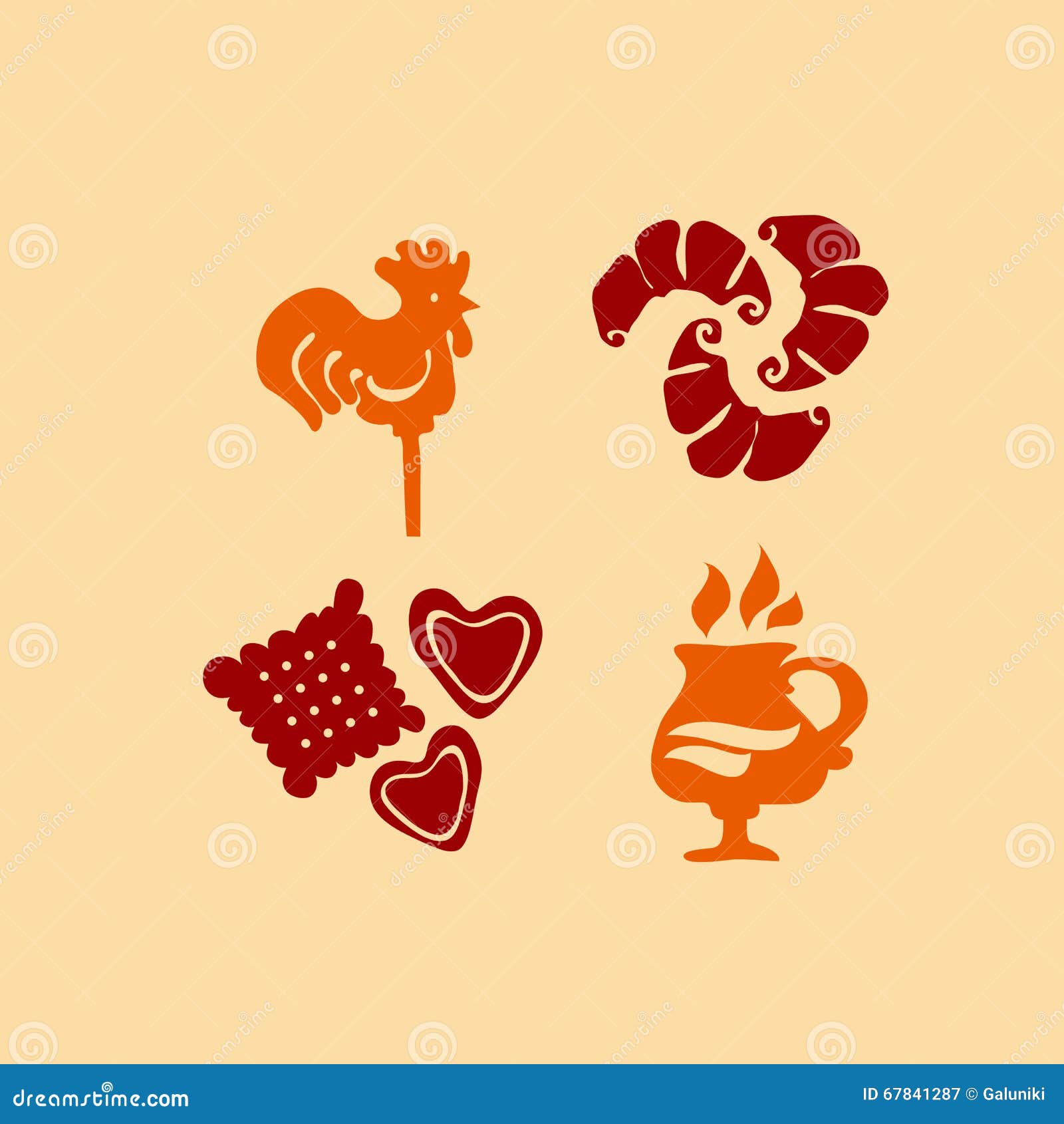 Fair food set stock vector. Illustration of away, holiday - 67841287