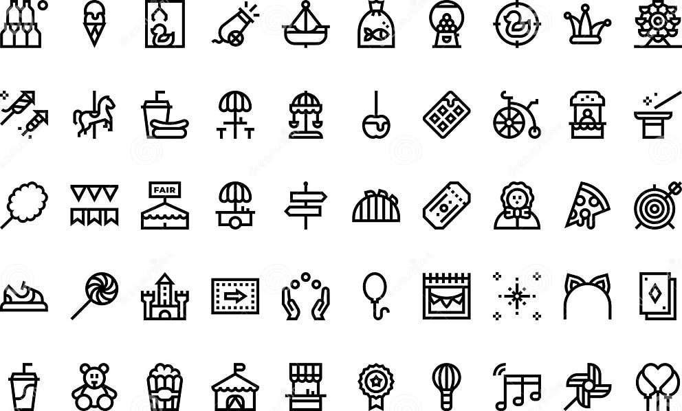 Fair Icons High-Quality Vector Icons Collection with Editable Stroke ...