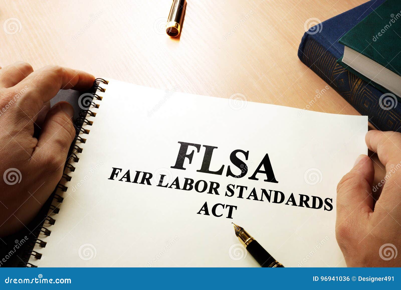 Fair Labor Standards Act FLSA. Stock Photo - Image of employment ...