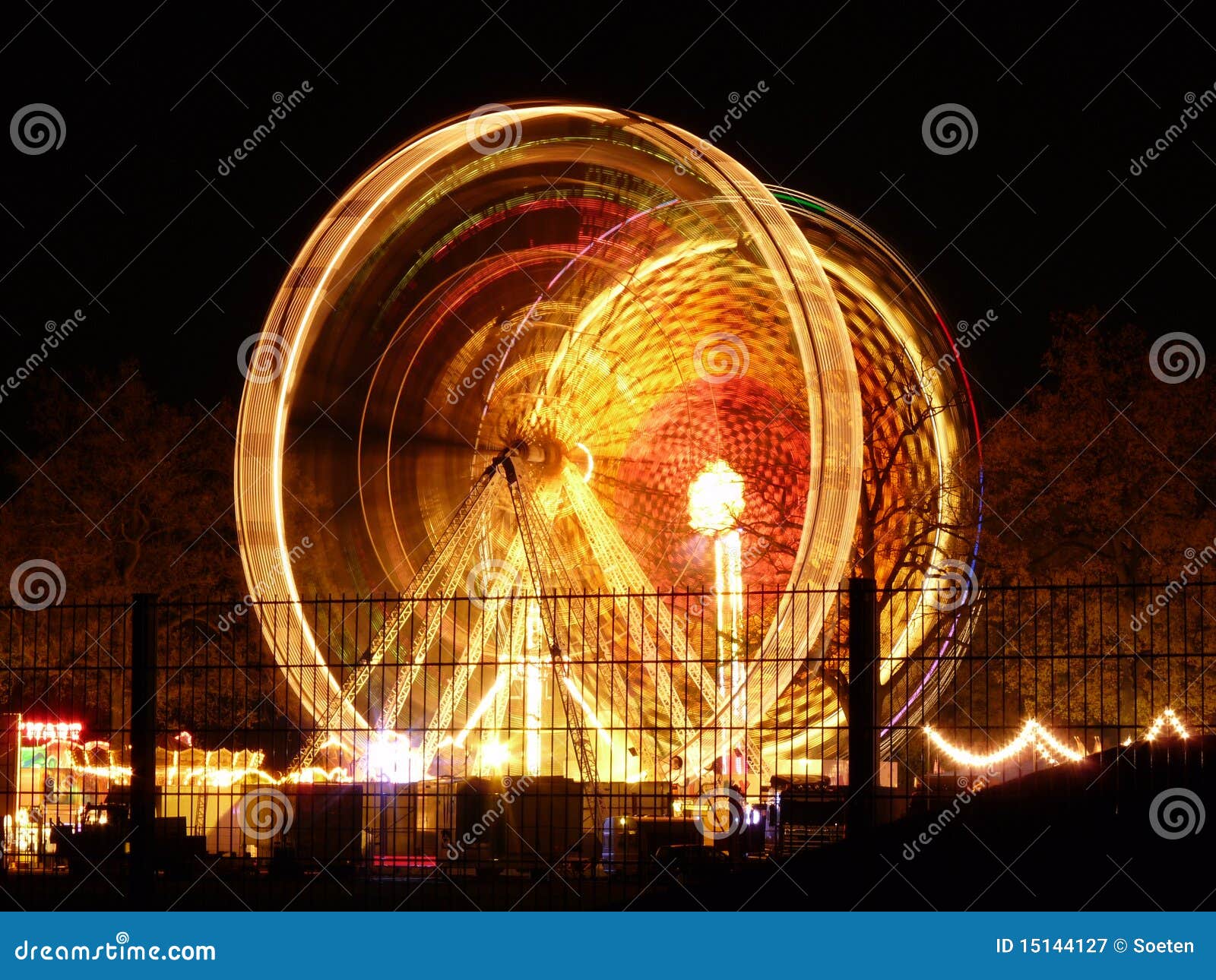 Fair at night stock image. Image of leisure, amusement - 15144127