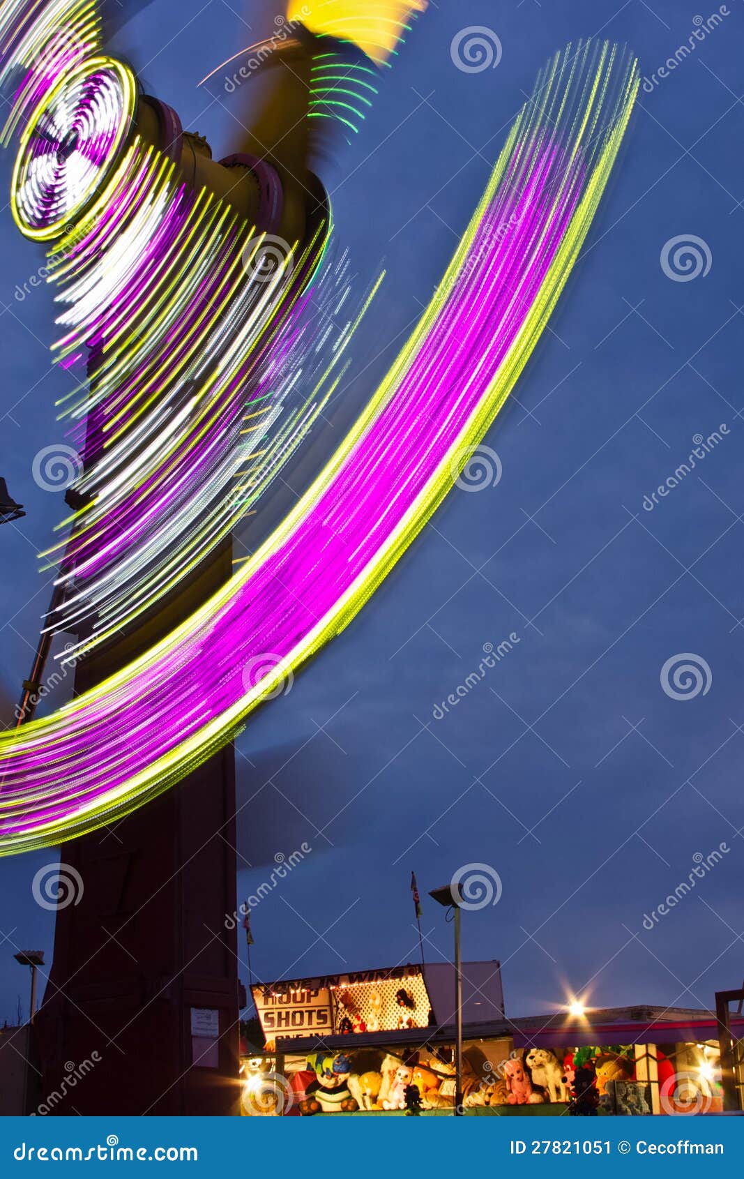 The Fair at Night stock image. Image of purple, bright - 27821051