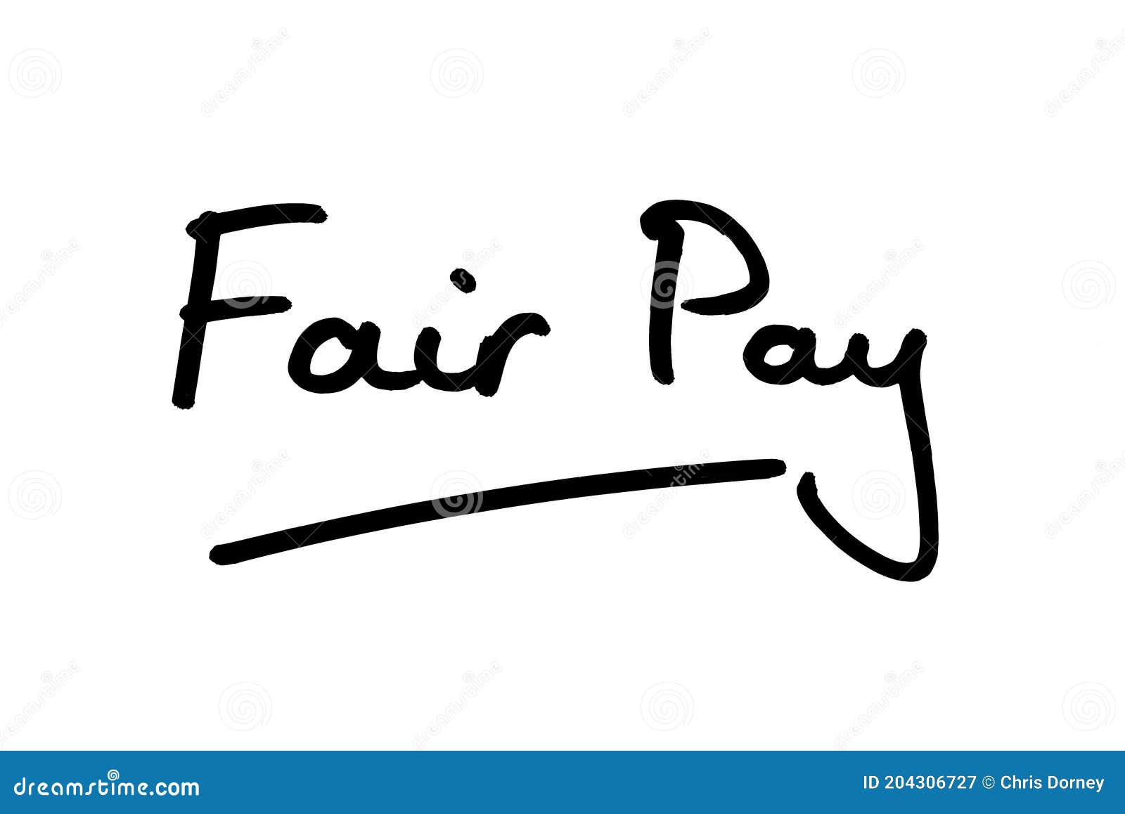 Fair Pay stock illustration. Illustration of entitlement - 204306727