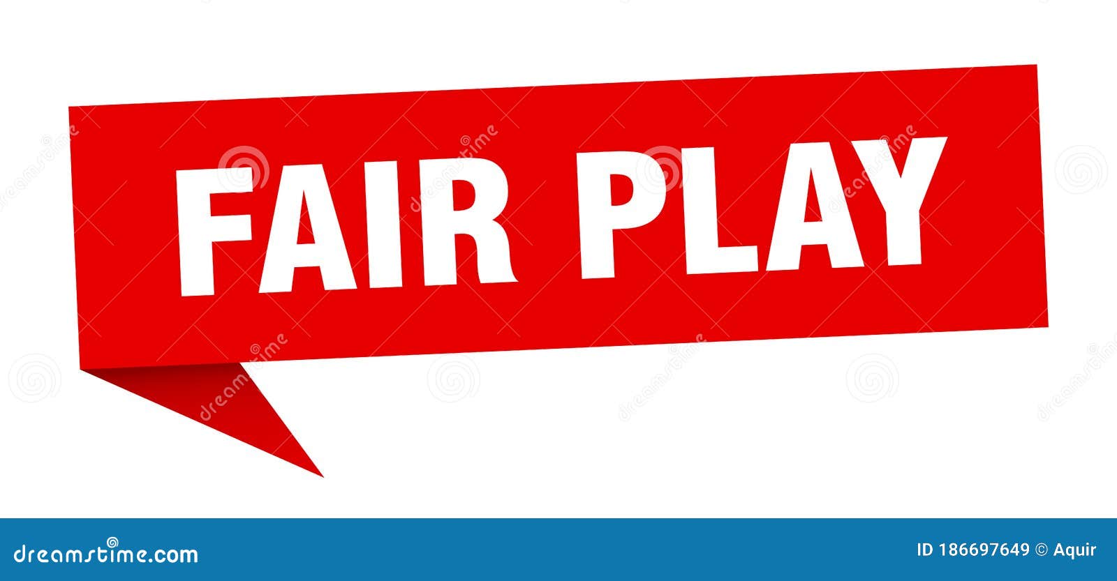 Fair Play Banner. Fair Play Speech Bubble Stock Vector - Illustration ...