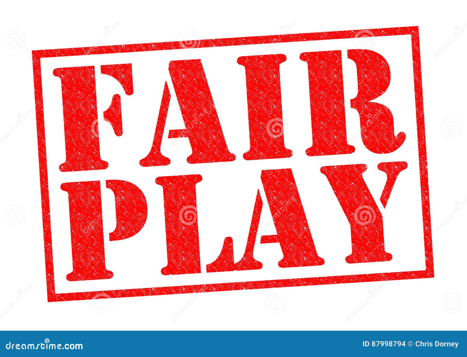 FAIR PLAY stock illustration. Illustration of bias, insignia - 87998794