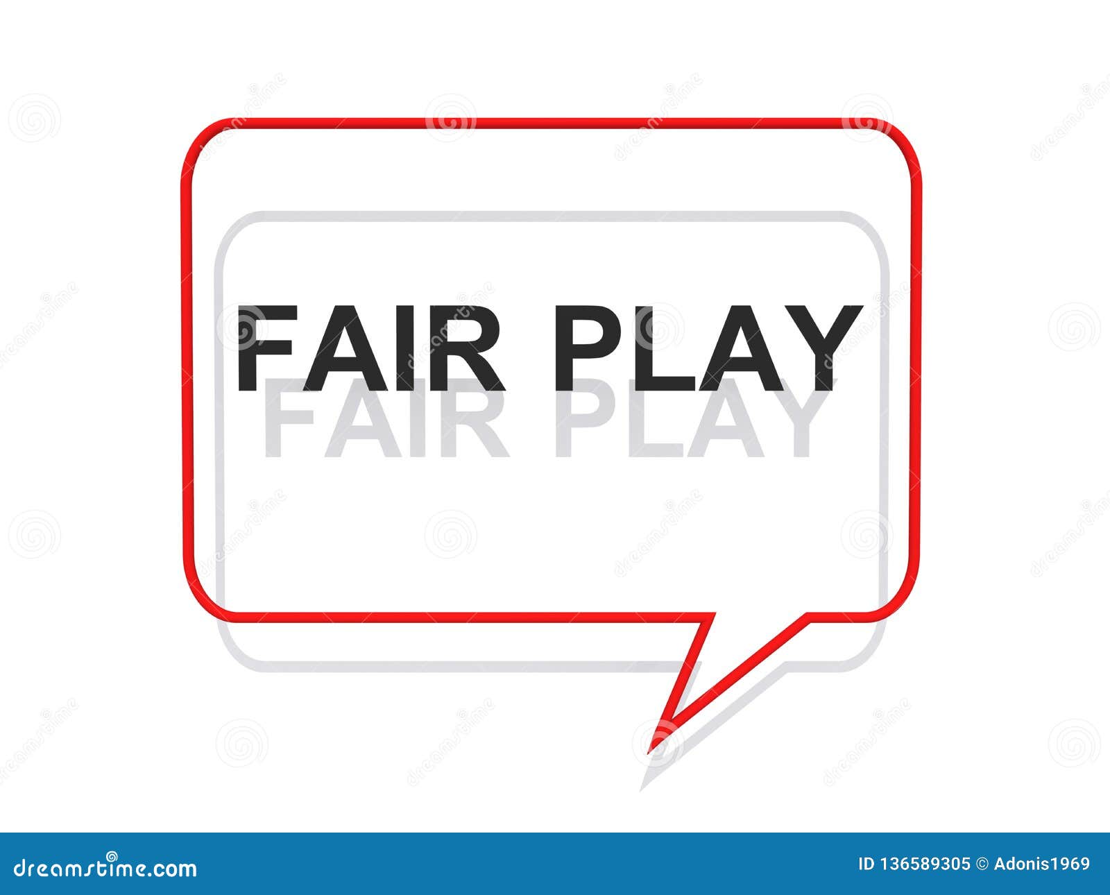 Fair play symbol stock illustration. Illustration of cutout - 136589305