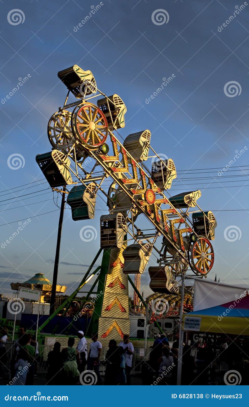 Fair ride stock photo. Image of leisure, excitement, attraction - 6828138