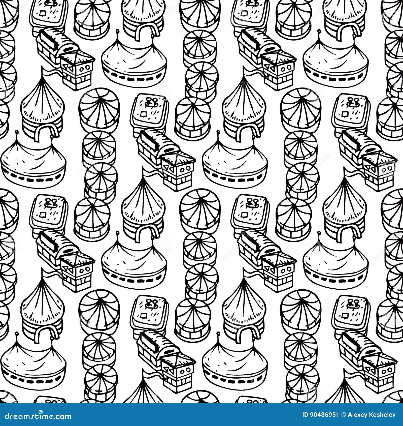 Fair Seamless Pattern stock vector. Illustration of marquee - 90486951