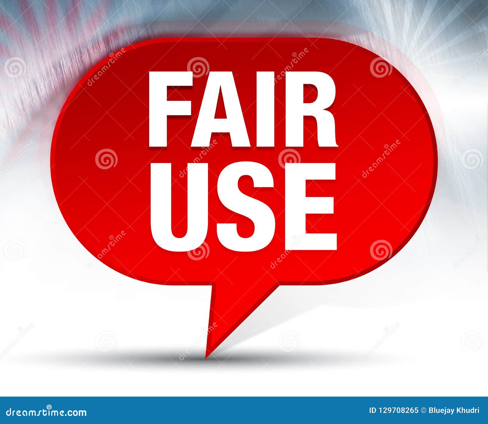 Fair Use Red Bubble Background Stock Illustration - Illustration of ...