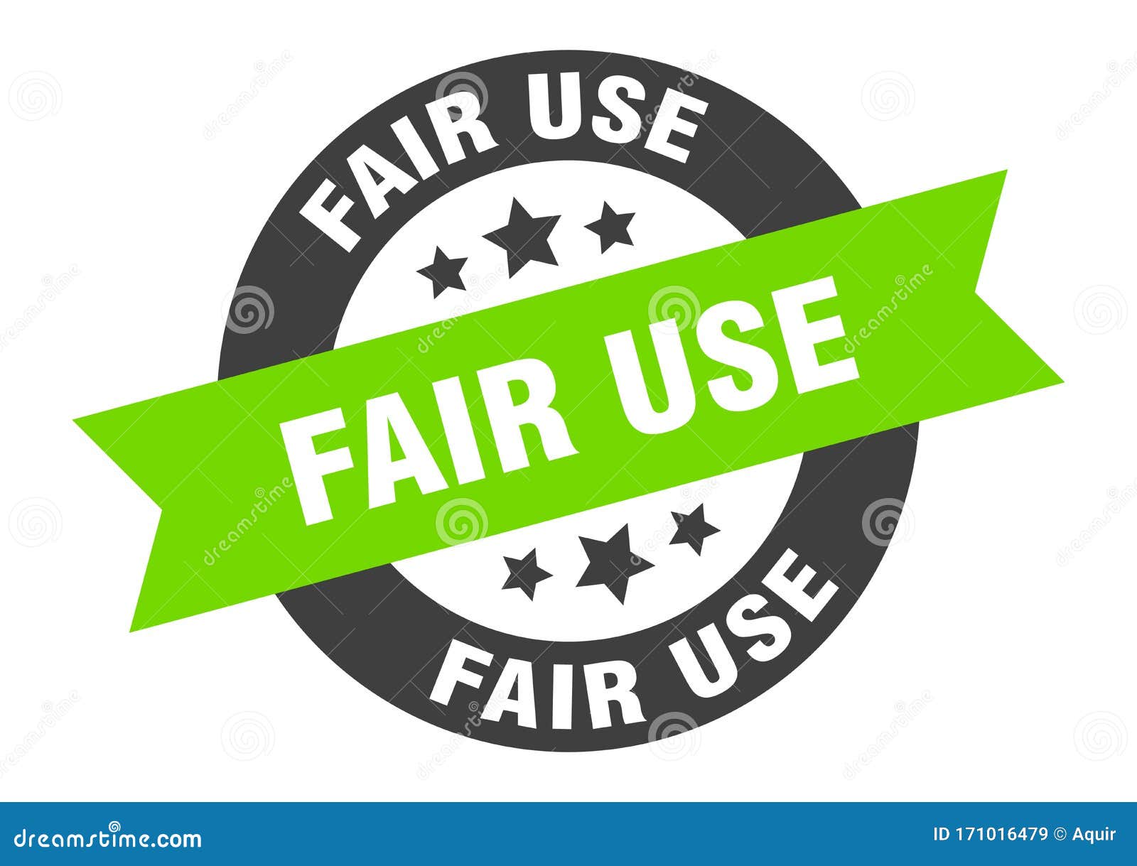 Fair Use Sign. Fair Use Round Ribbon Sticker Stock Vector ...