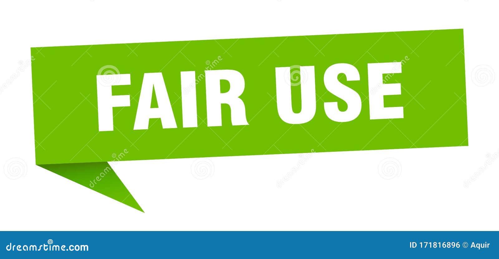 Fair Use Speech Bubble. Fair Use Ribbon Sign Stock Vector ...