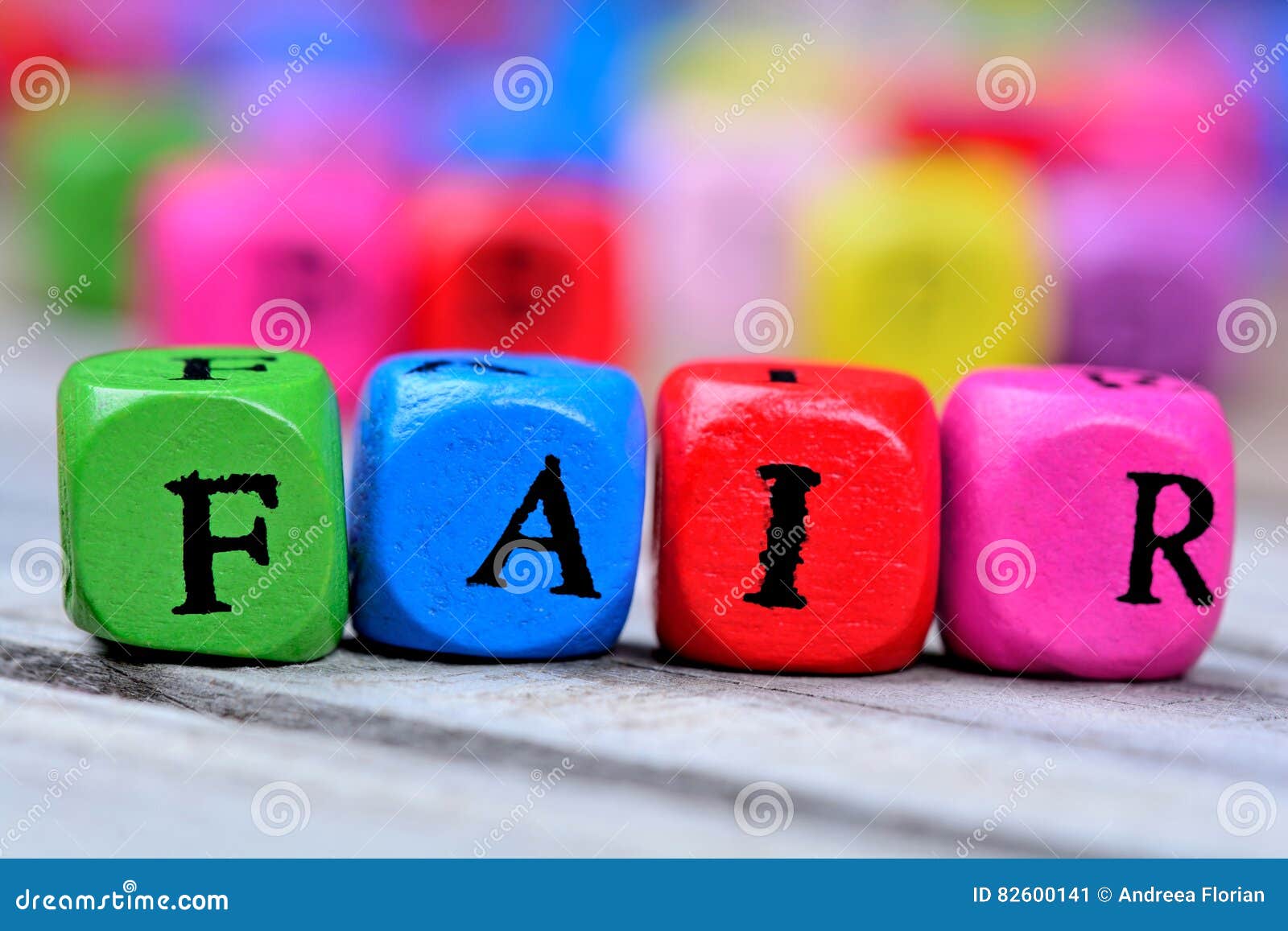 Fair word on table stock image. Image of discipline, equity - 82600141