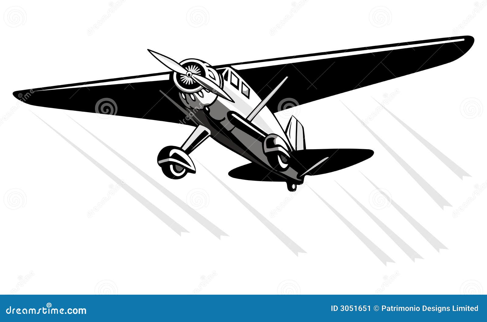 Fairchild monoplane stock vector. Illustration of travel - 3051651