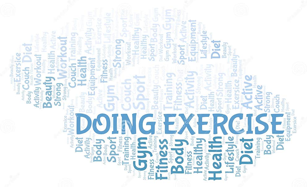 Faire Le Nuage De Mot D'exercice Illustration Stock - Illustration du ...