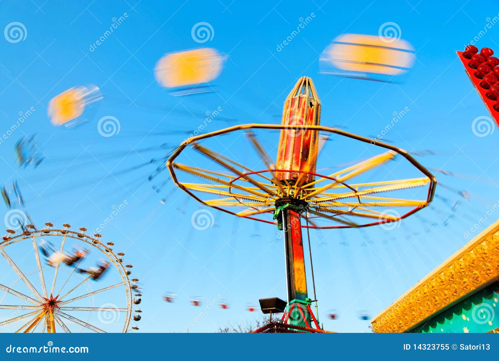 At the fairground stock image. Image of happiness, amusement - 14323755