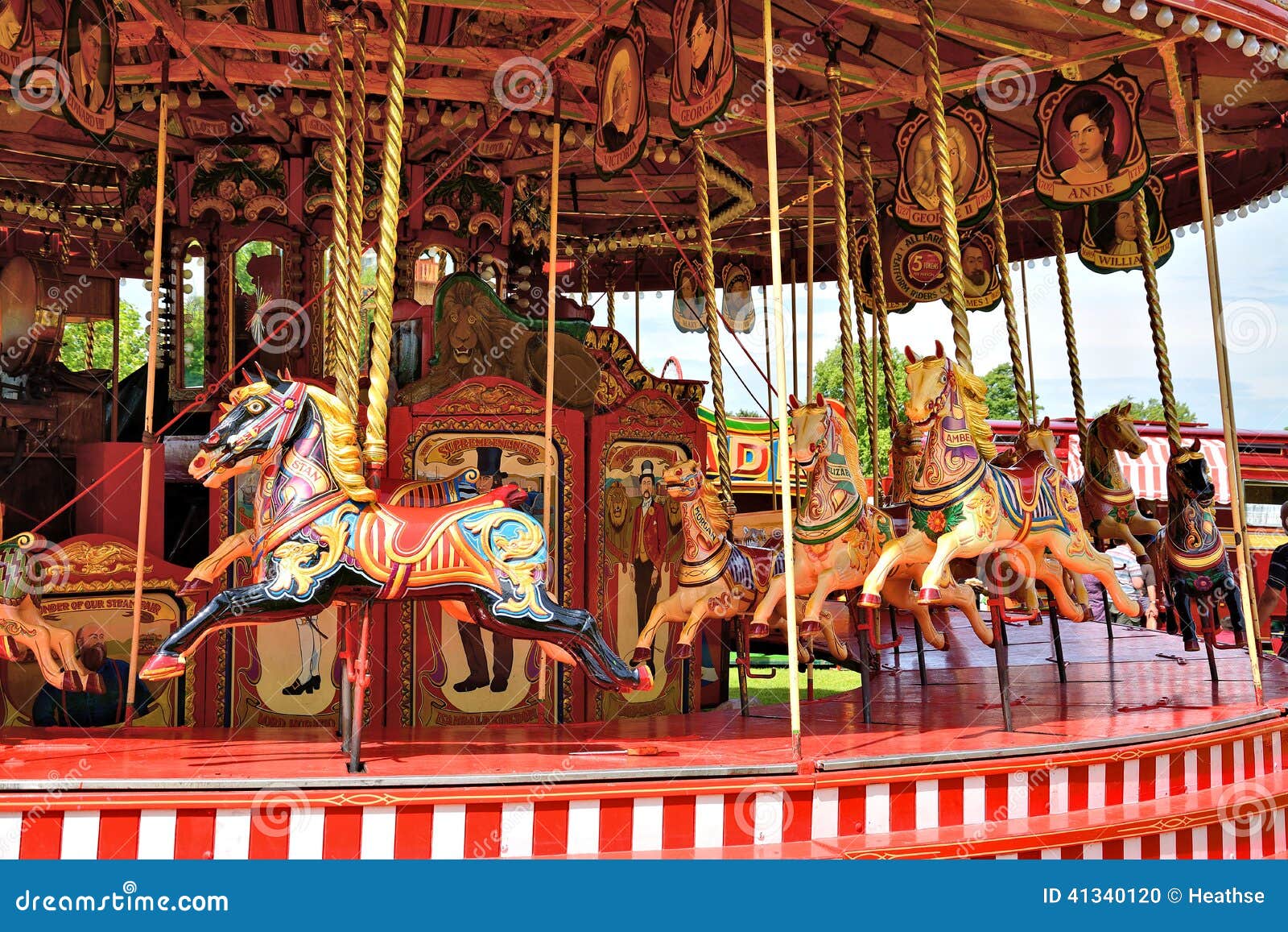 Fairground carousel editorial image. Image of fair, excitement - 41340120