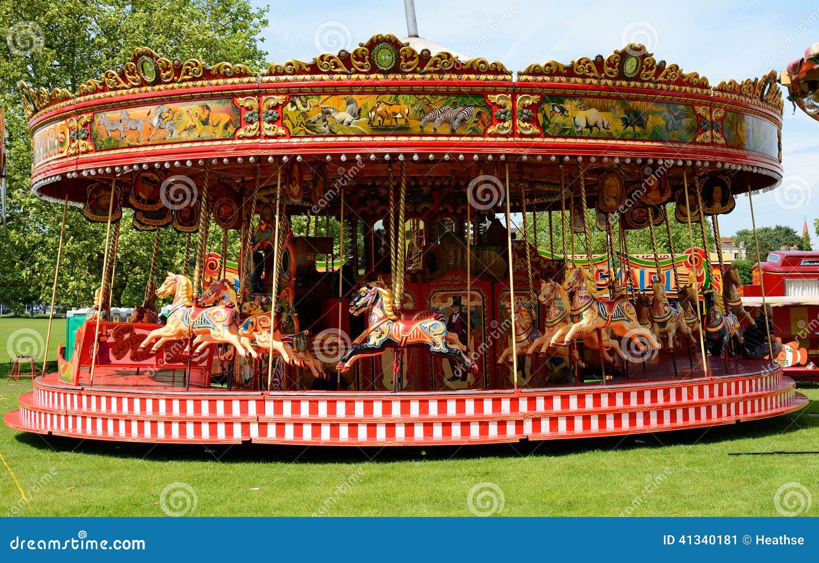 Fairground carousel editorial photo. Image of flying - 41340181